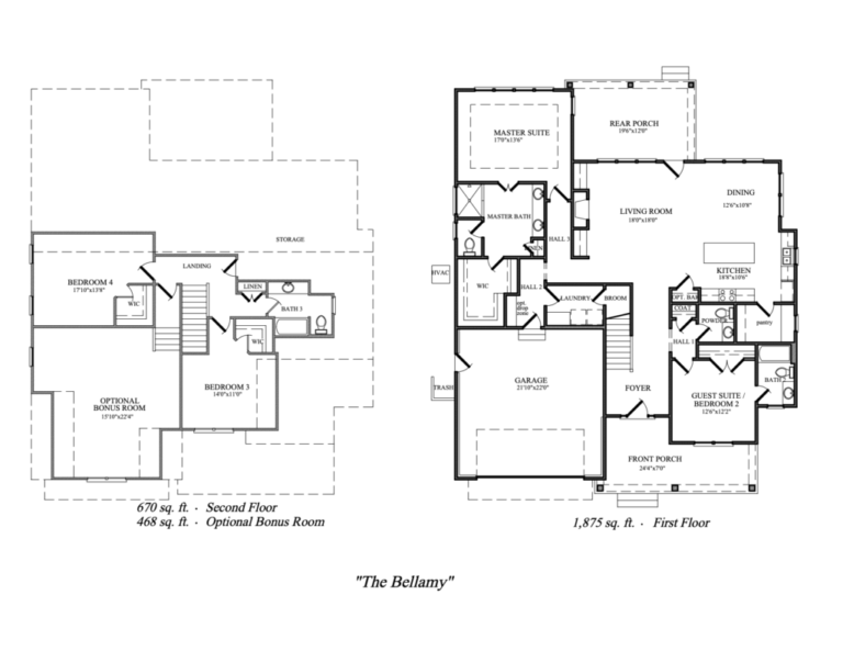 Bellamy Home Plan | 2545-3013 Sq. Ft. | Charter Building Group