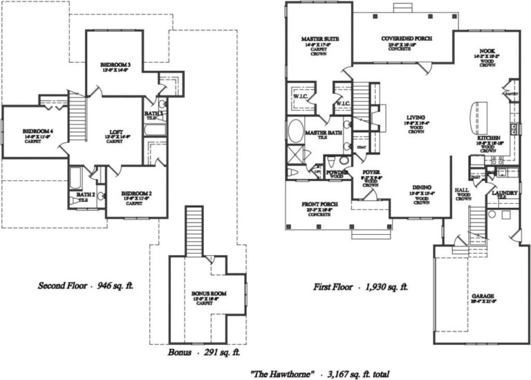 Hawthorne Home Plan | 3167 Sq. Ft. | Charter Building Group