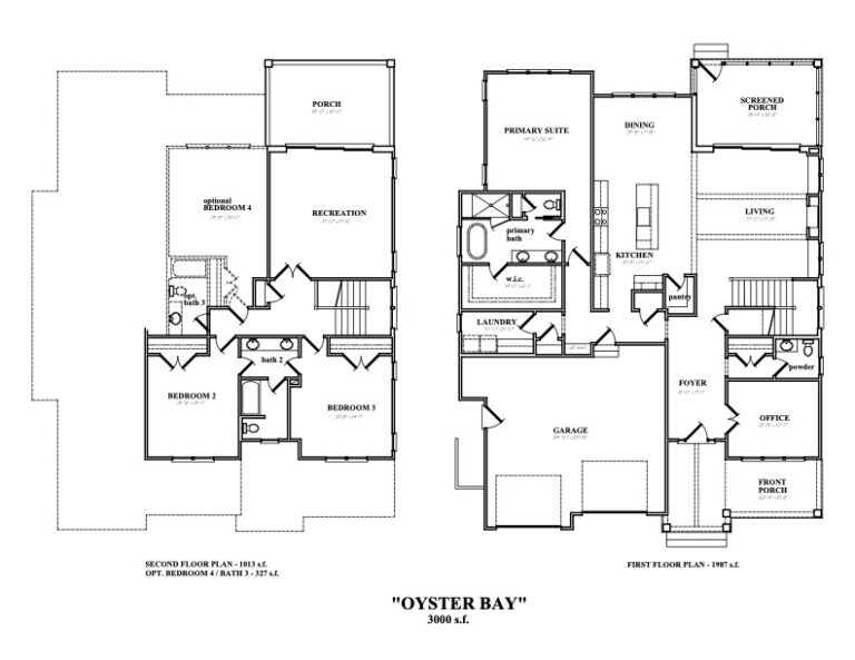 Oyster Bay Home Plan | 3,000 Sq. Ft. | Charter Building Group